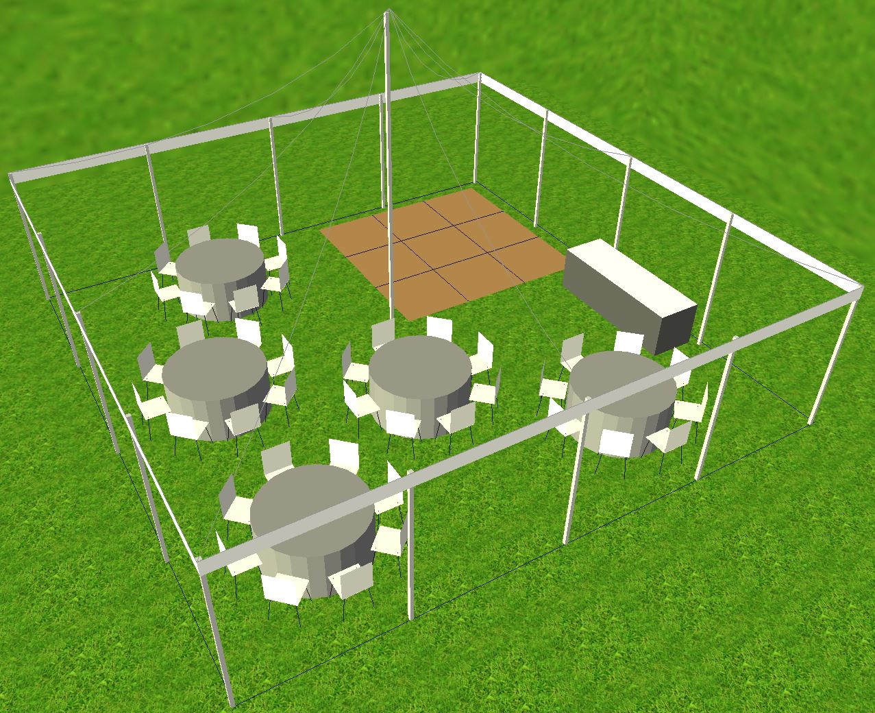 Tent Layout - Celestia Event Rentals Tents Houston