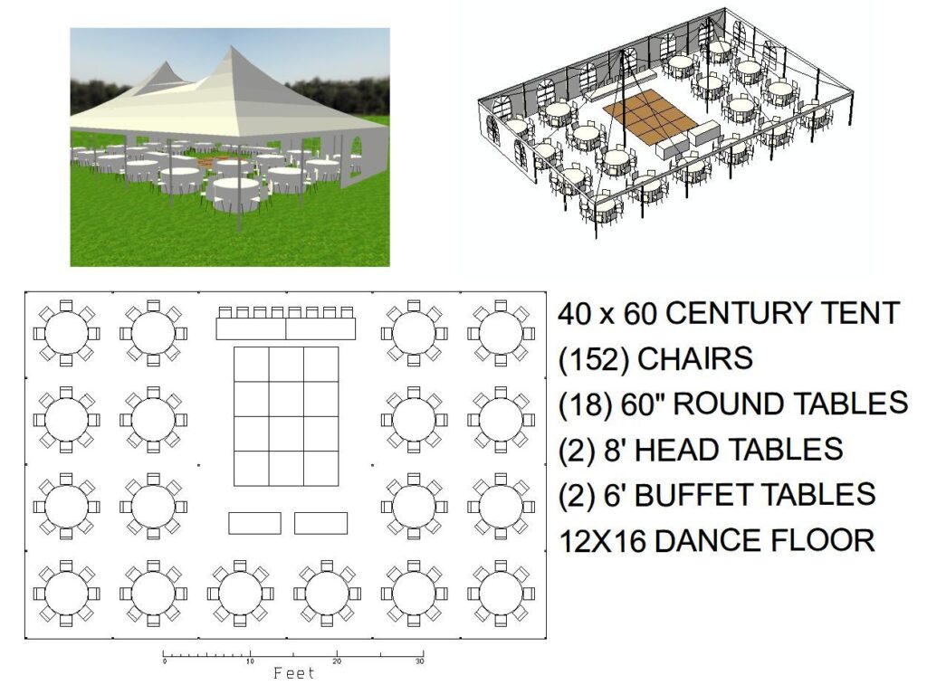 Tent Layout - Celestia Event Rentals Tents Houston